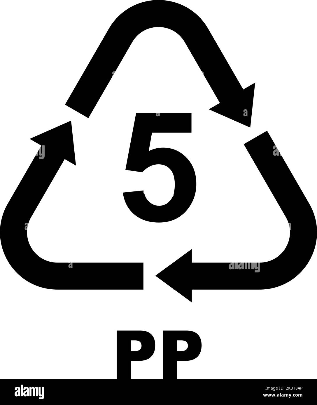 Recycling Symbols For Plastic. Vector icon illustration (PP Stock ...