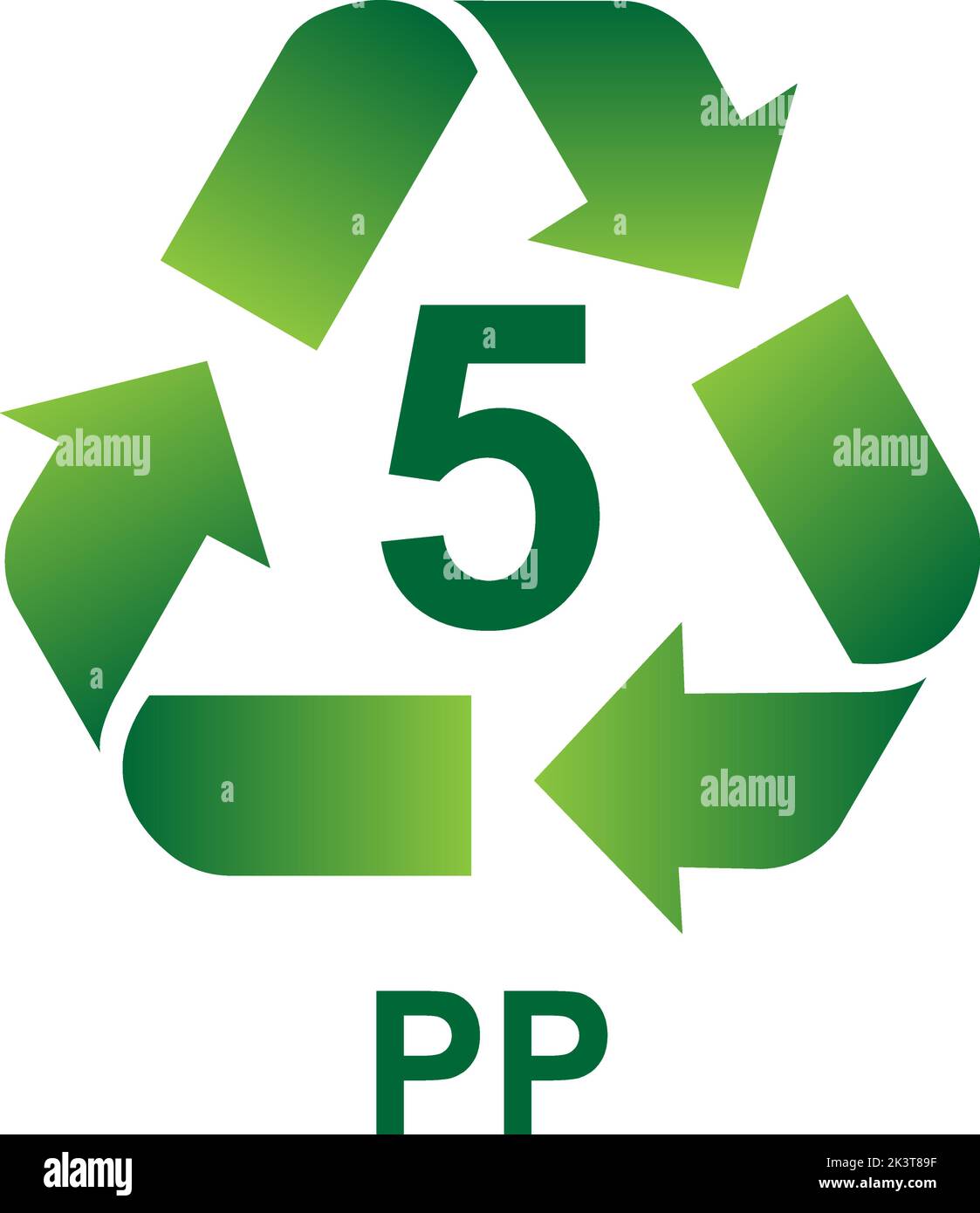 Recycling Symbols For Plastic. Vector icon illustration (PP Stock ...