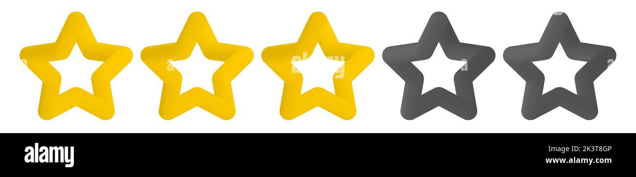 Three gold stars Cut Out Stock Images & Pictures - Alamy