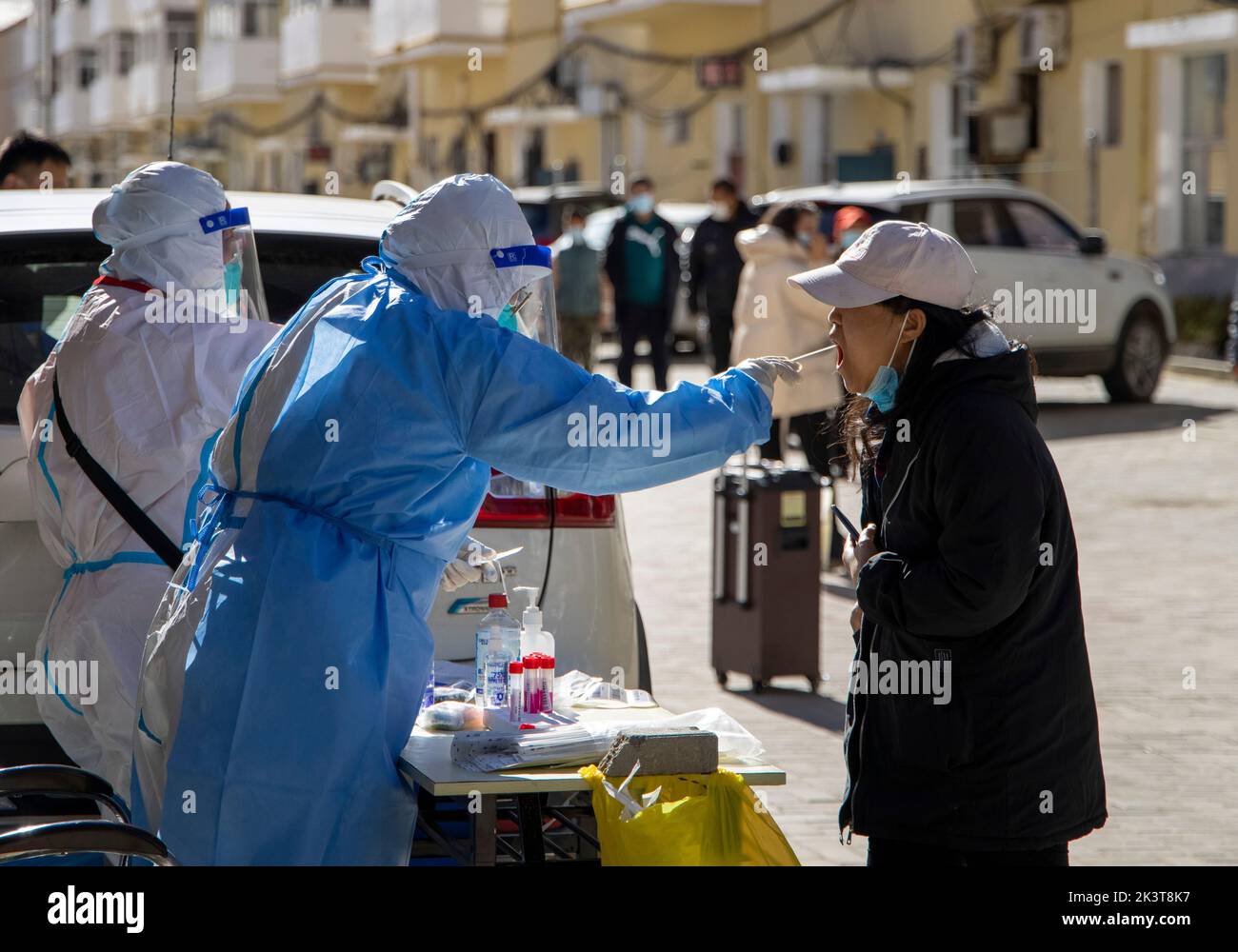 GREATER KHINGAN, CHINA - SEPTEMBER 28, 2022 - Staff members conduct ...