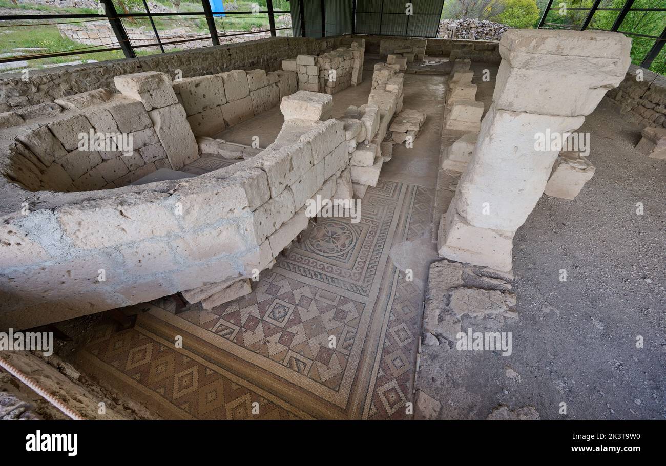 excavation of roman Sobesos Ancient City, Cappadocia, Anatolia, Turkey ...