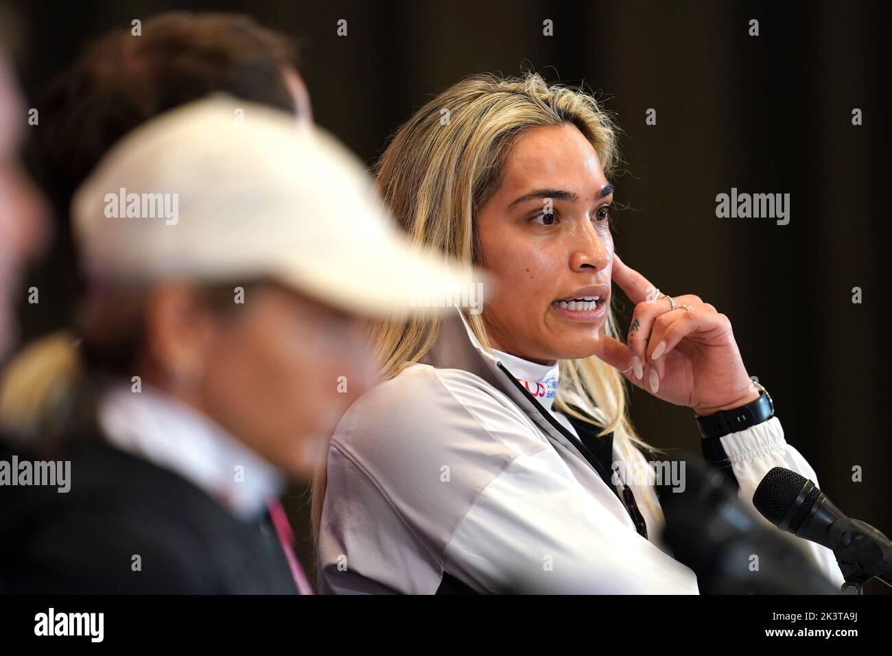 Madison De Rozario during a press conference held at the De Vere Hotel ...