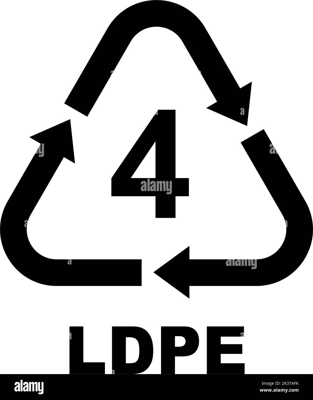 Ldpe recycling logo hi-res stock photography and images - Alamy