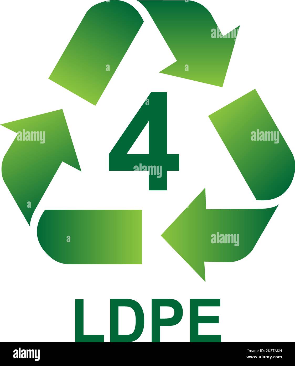 Recycling Symbols For Plastic. Vector icon illustration (LDPE Stock ...