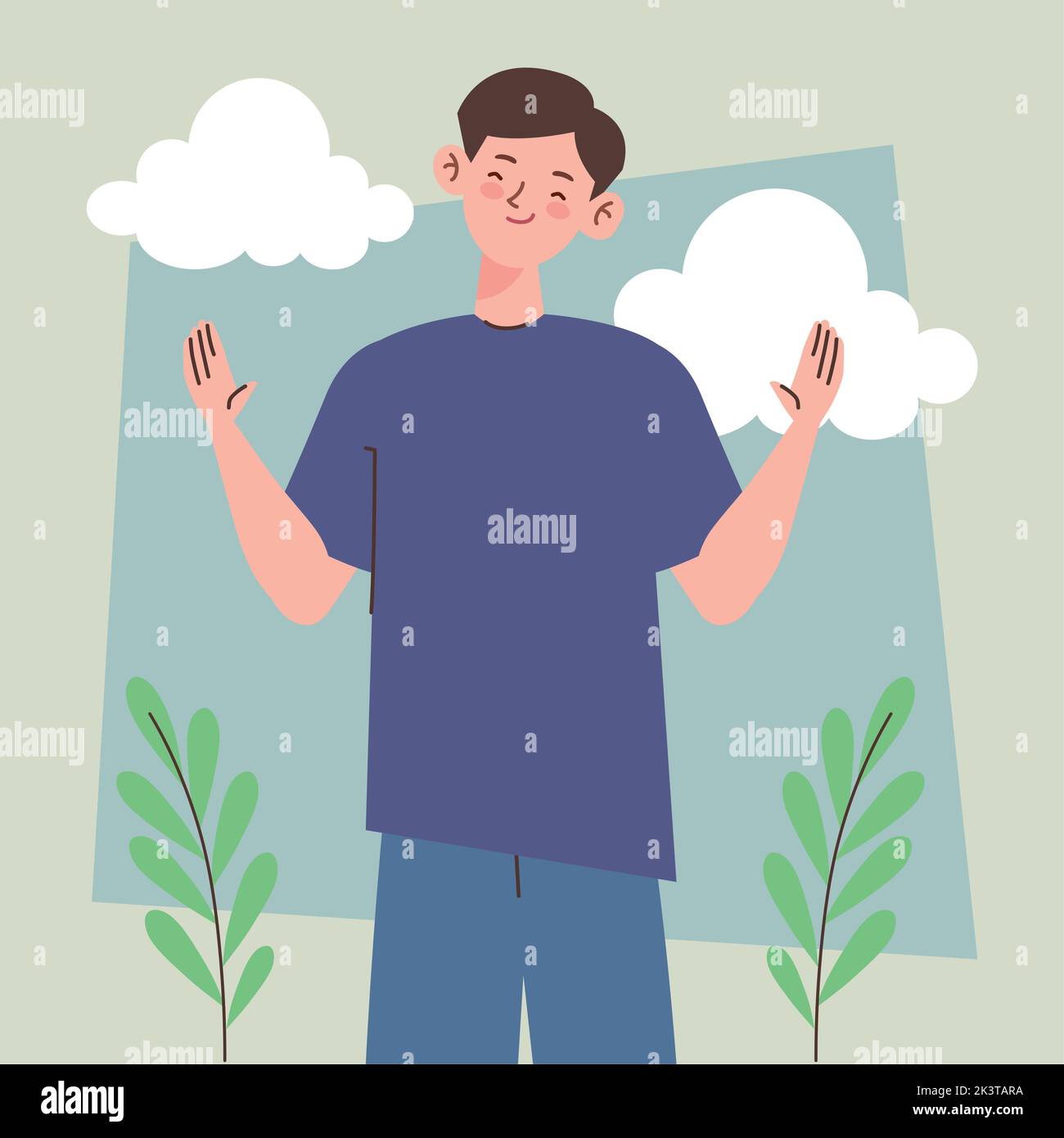 young korean man Stock Vector Image & Art - Alamy