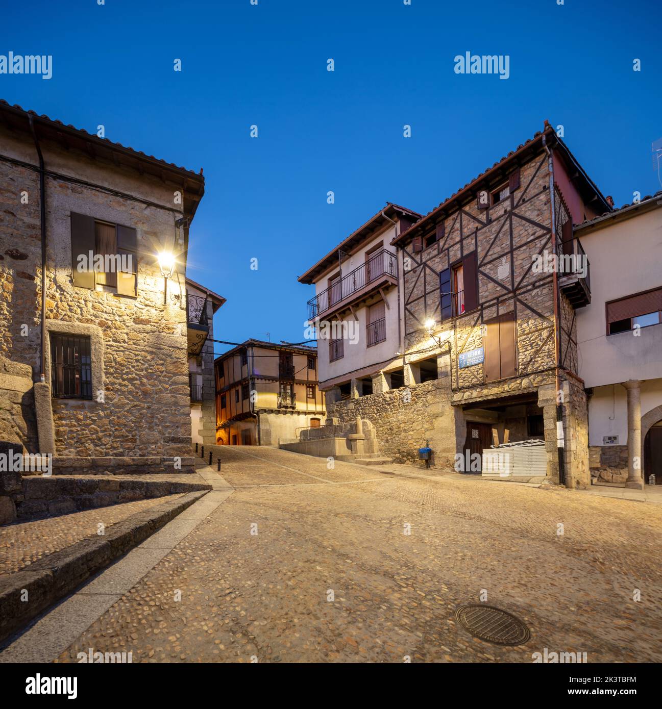Village of Miranda de Castanar in Spain Stock Photo - Alamy