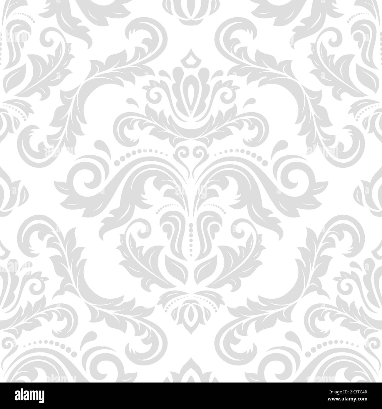 Classic seamless light pattern. Damask orient ornament. Classic vintage ...