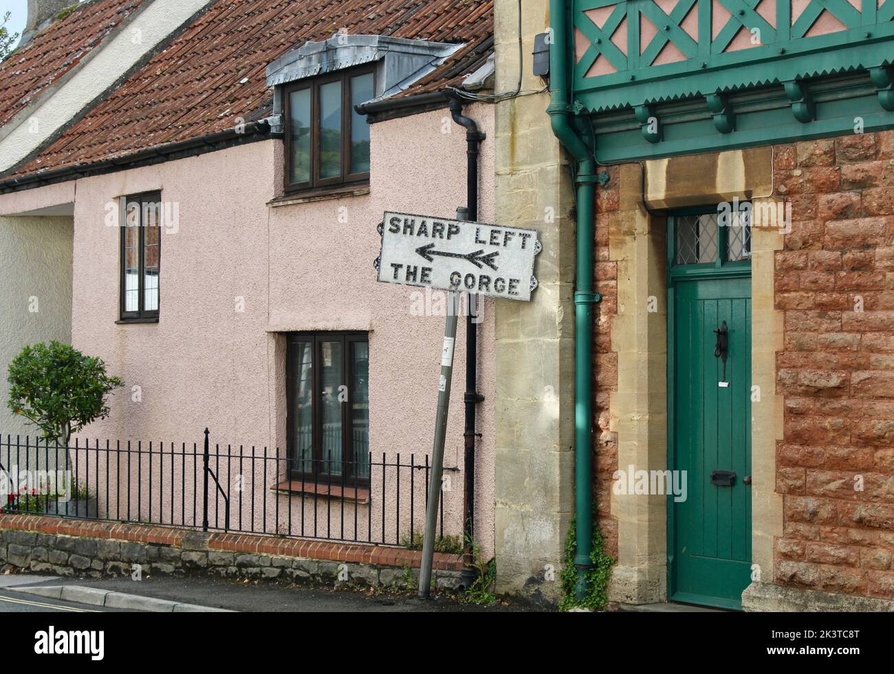 Signpost to Cheddar Gorge Stock Photo - Alamy
