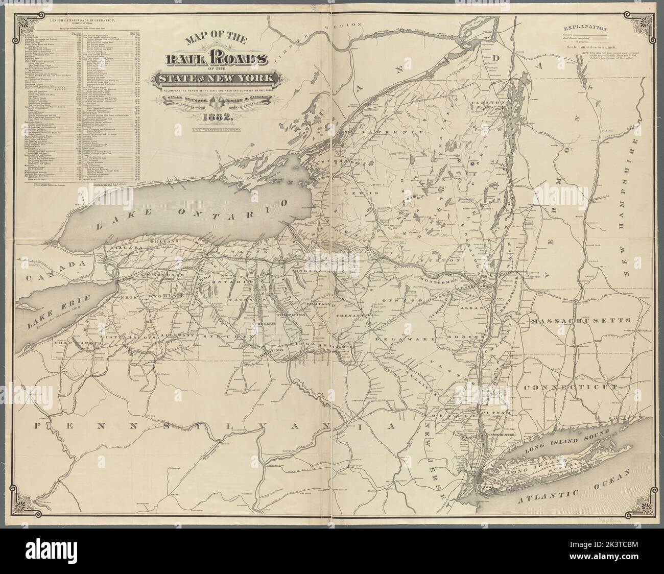 Map of the railroads of the State of New York: to accompany the report ...