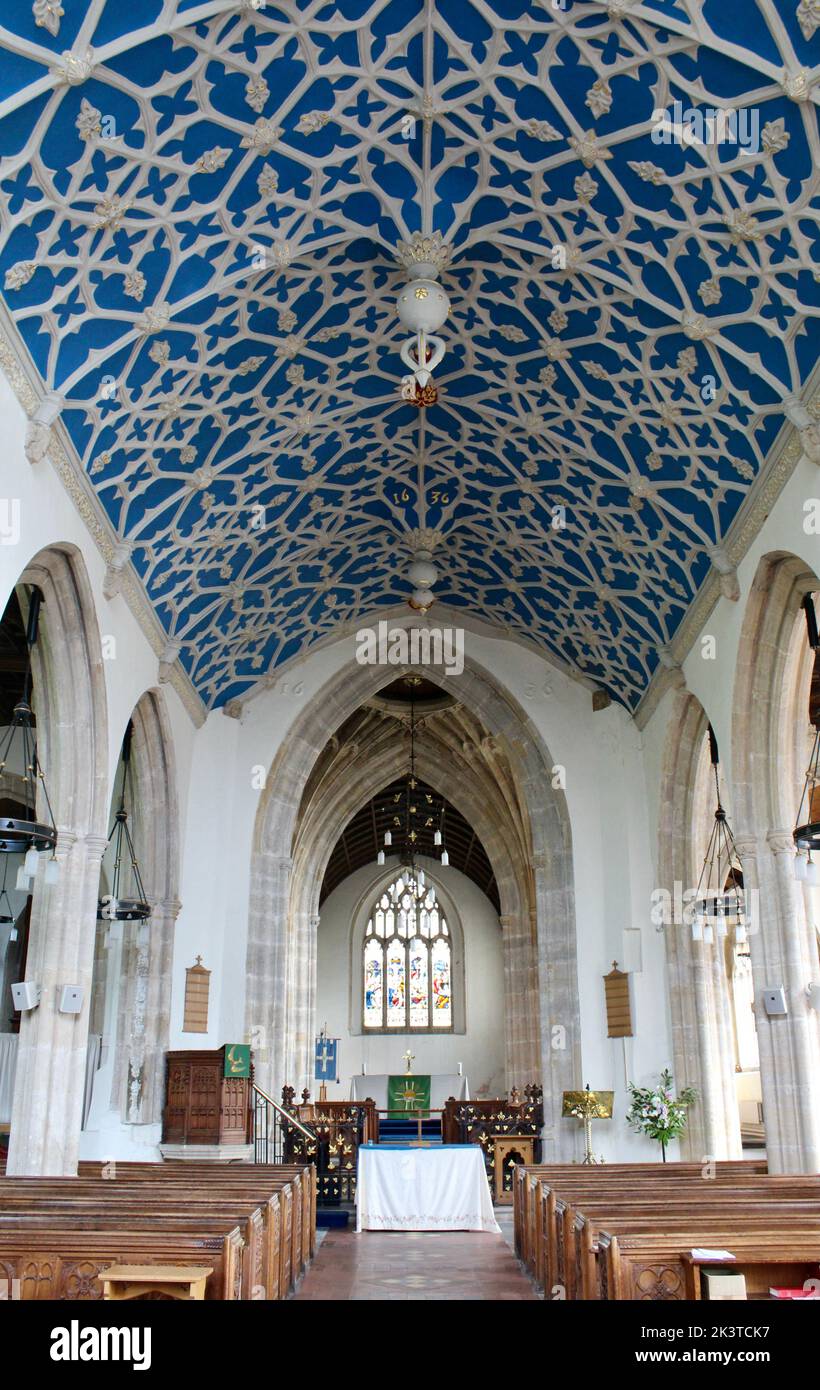 Knave Celing, Axbridge Church Interior, Somerset, England, UK Stock ...
