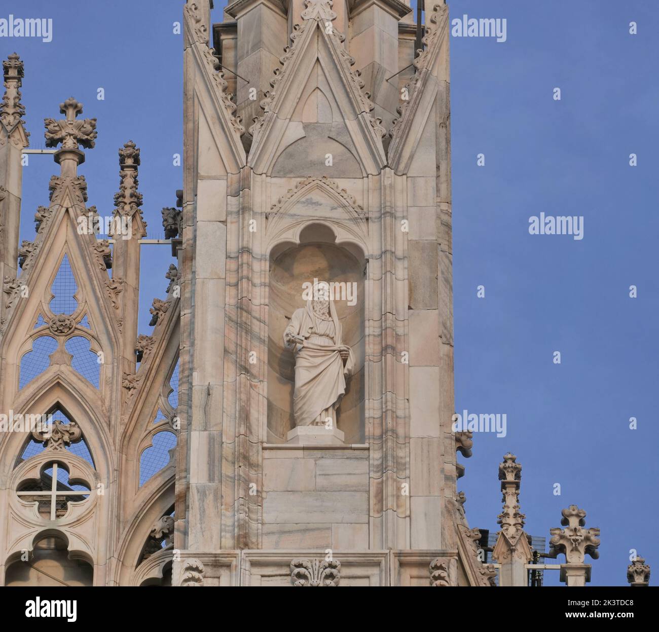 Statue on Milano dome, Lombardy, Italy Stock Photo - Alamy