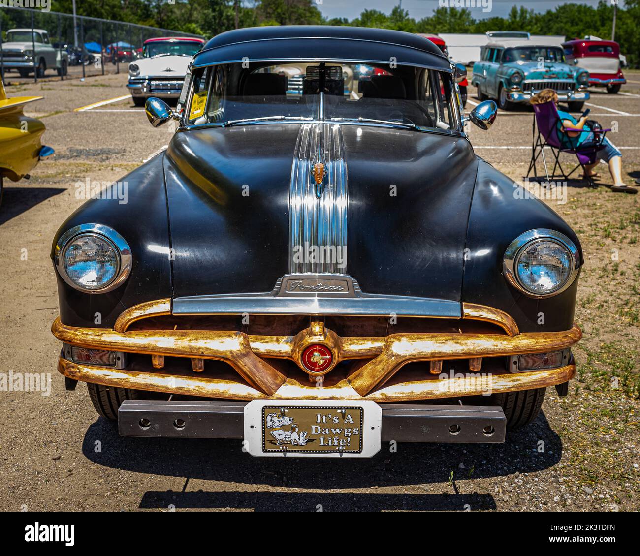 Falcon Heights, MN - June 18, 2022: High perspective front view of a ...