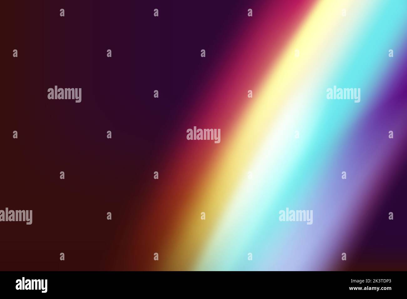 Glare or reflection from water and glass.Rainbow highlights on a black ...