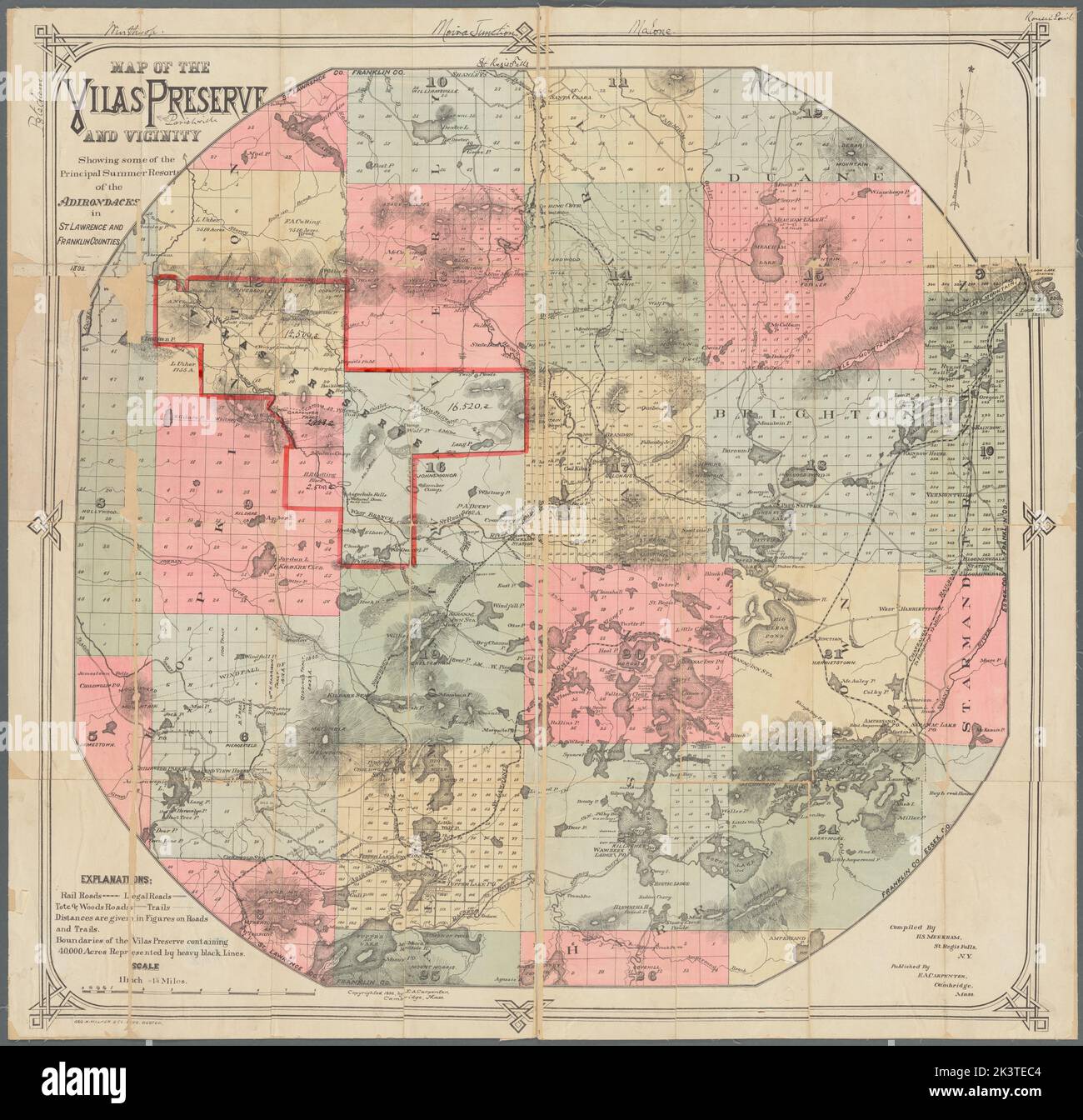 New state map showing counties hi-res stock photography and images - Alamy