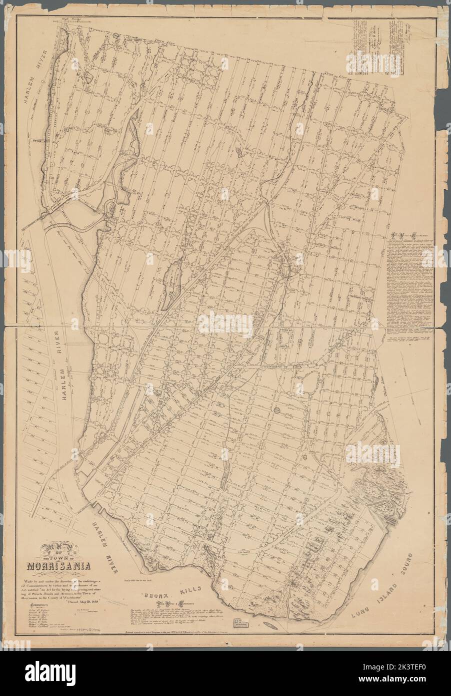 Map of the town of Morrisania Cartographic. Maps. 1871. Lionel Pincus ...