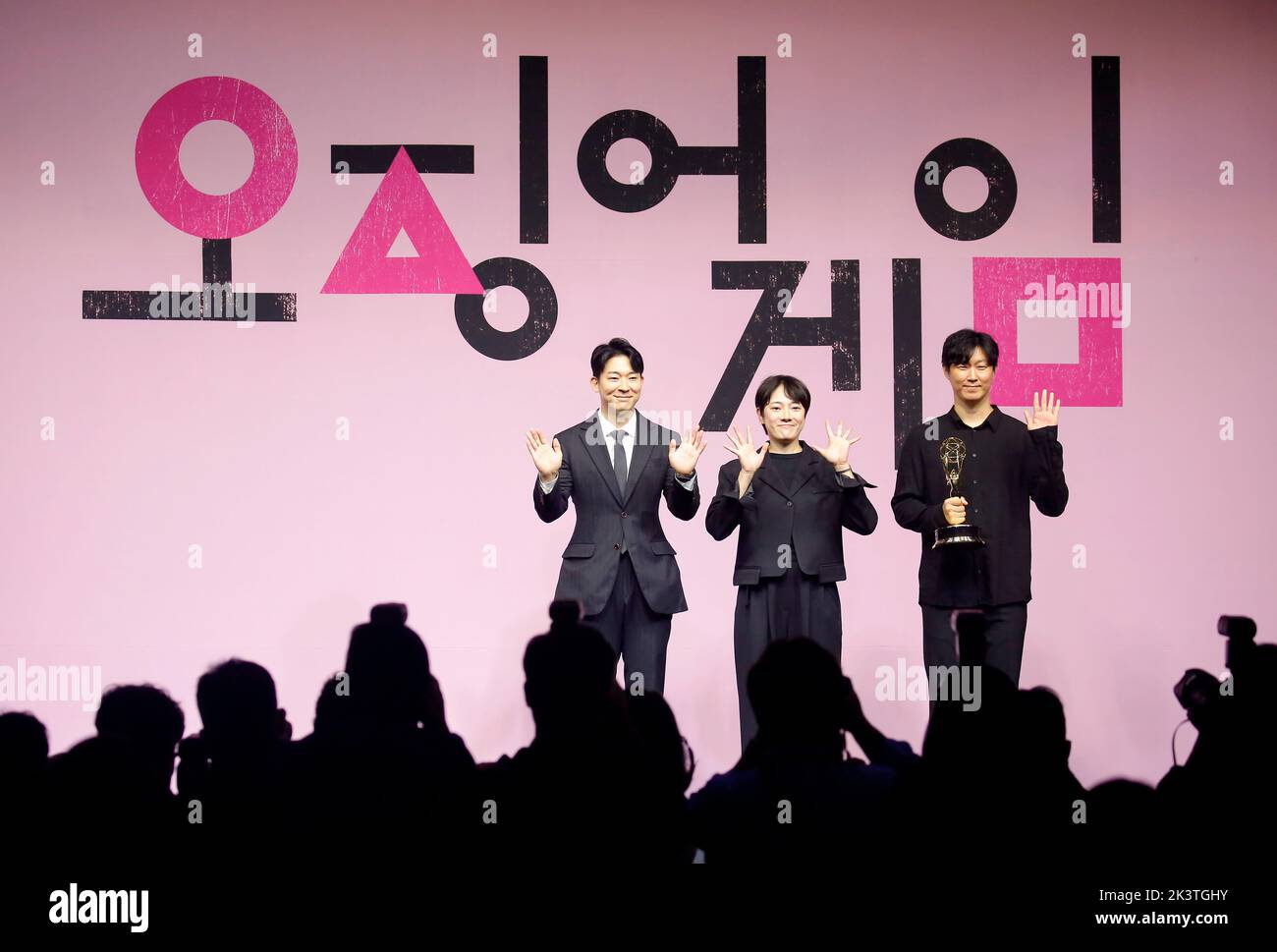 (L-R) Lee Tae-Young, Kim Cha-I, Shim Sang-Min, Sep 16, 2022 : Stunt ...