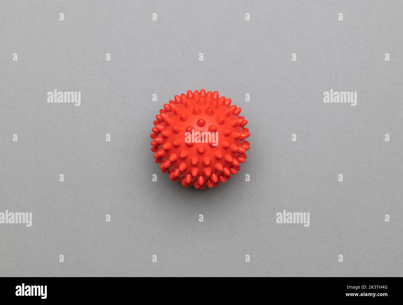 Red ball for dog teeth isolated on background. Dog's toy for gnawing ...