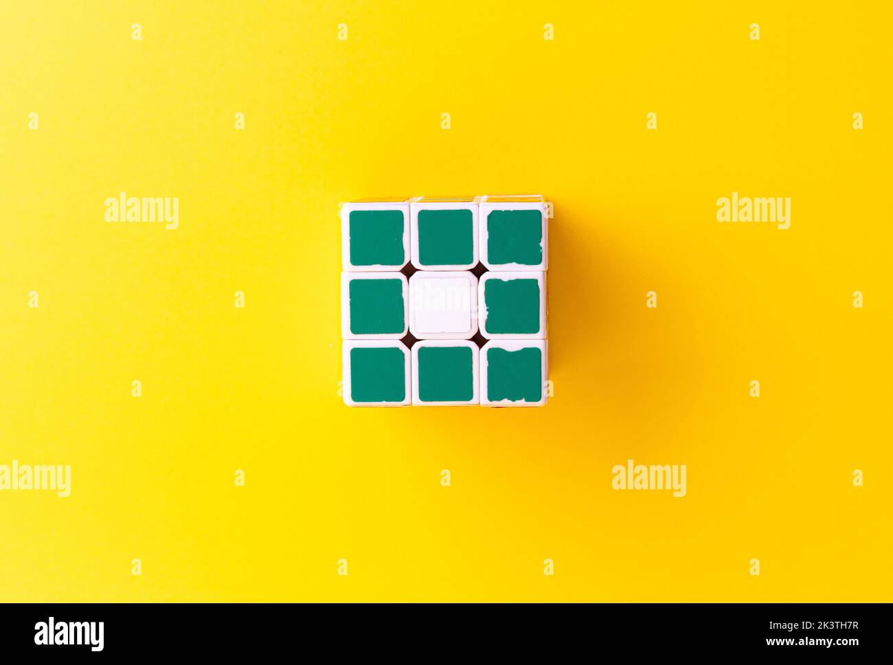 Rubik's Cube three sided logic puzzle Stock Photo - Alamy
