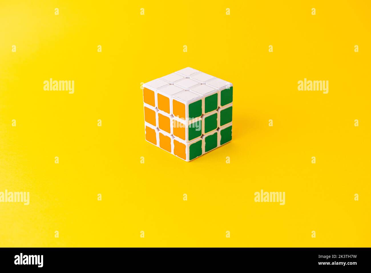 Rubik's Cube three sided logic puzzle Stock Photo - Alamy