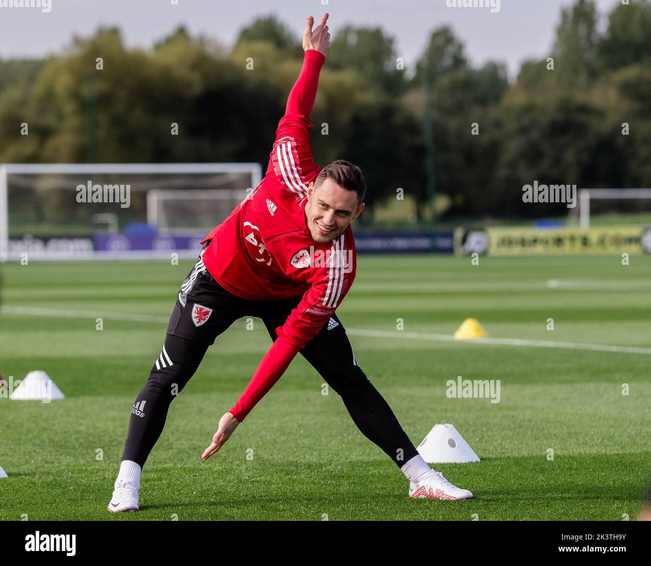 PONTYCLUN, WALES - 20 SEPTEMBER 2022: Wales' Connor Roberts during a ...