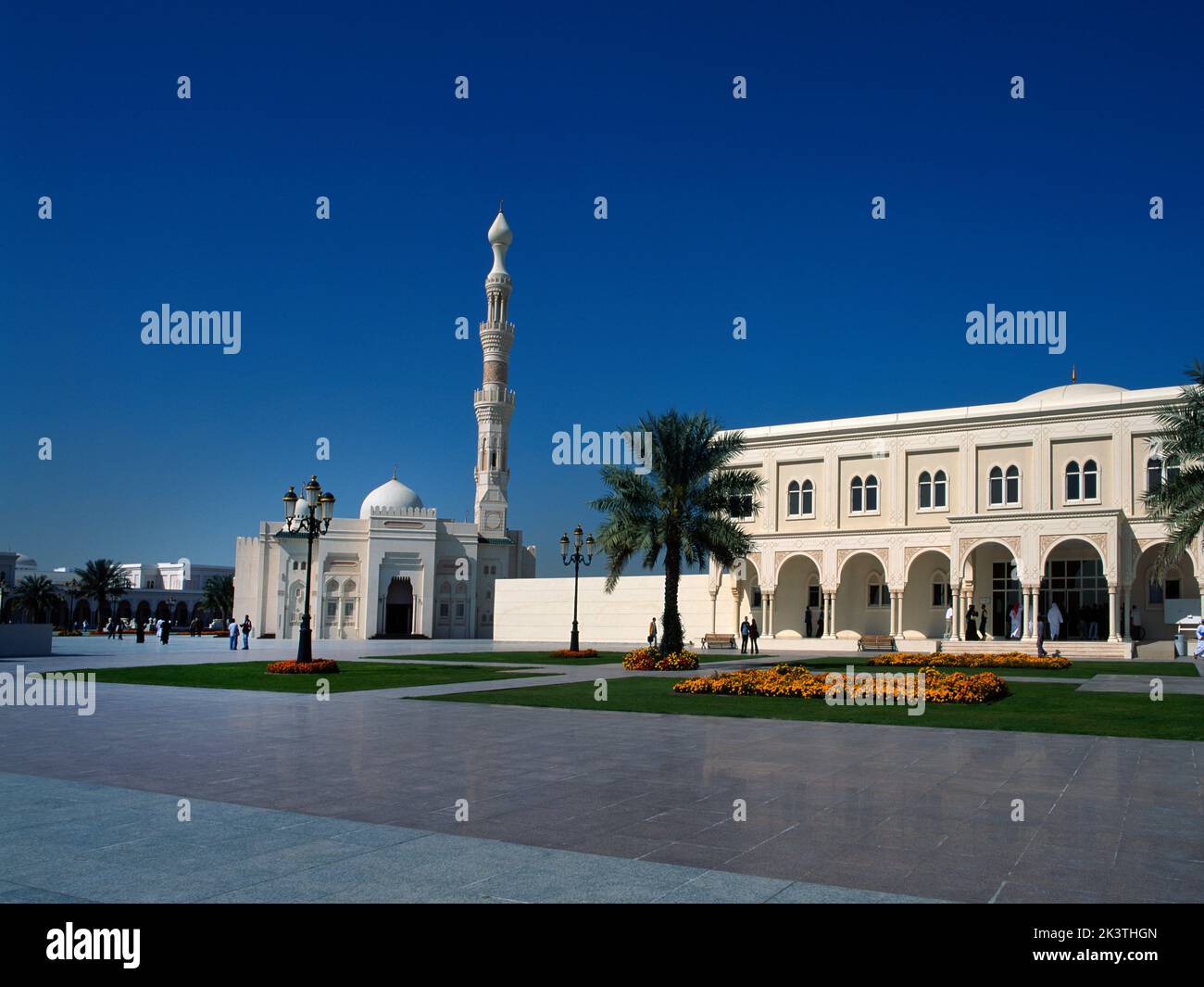Sharjah UAE American University an Mosque Stock Photo - Alamy