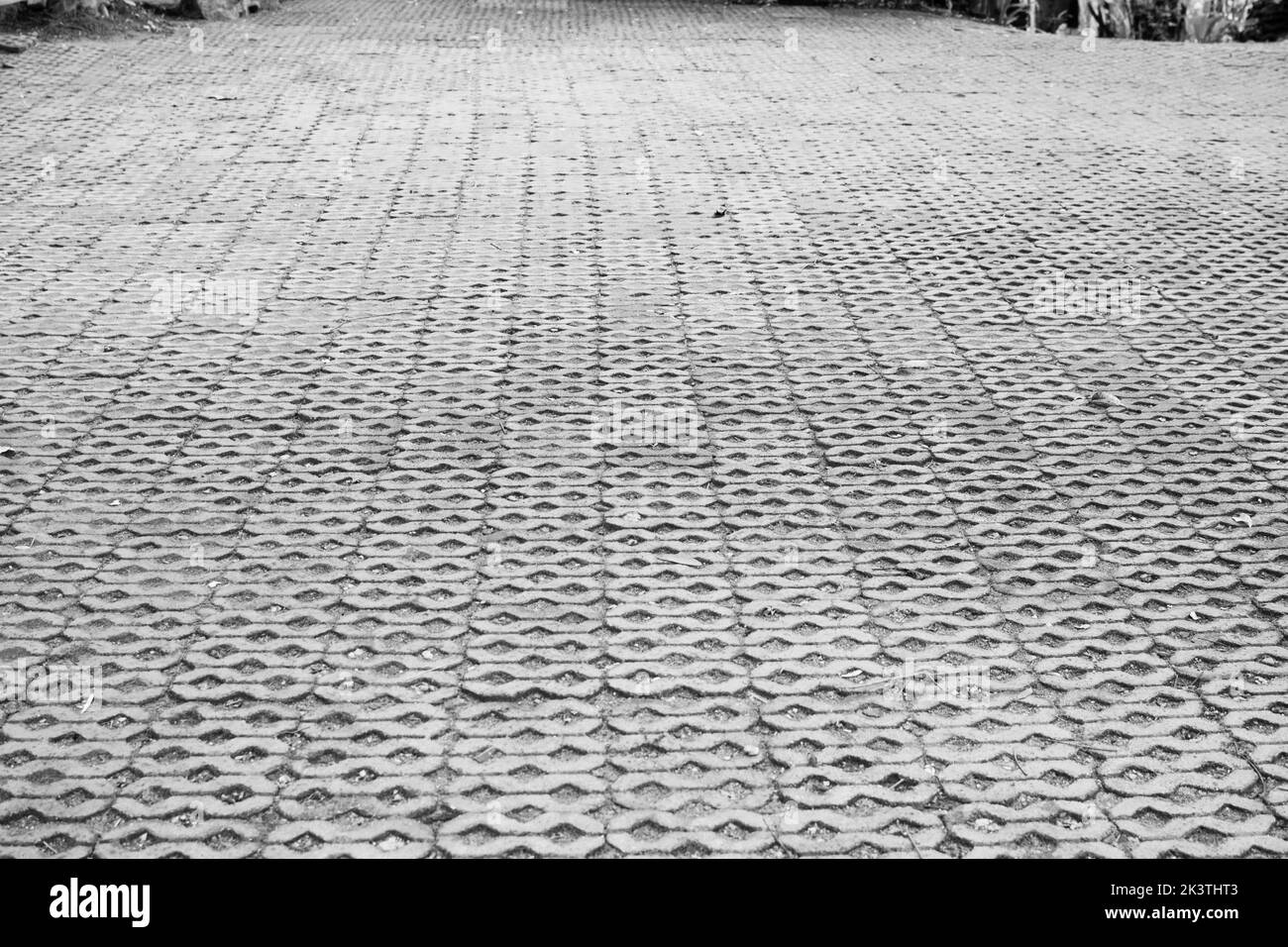 The floor is made of beautiful bricks. stone meterial Stock Photo - Alamy