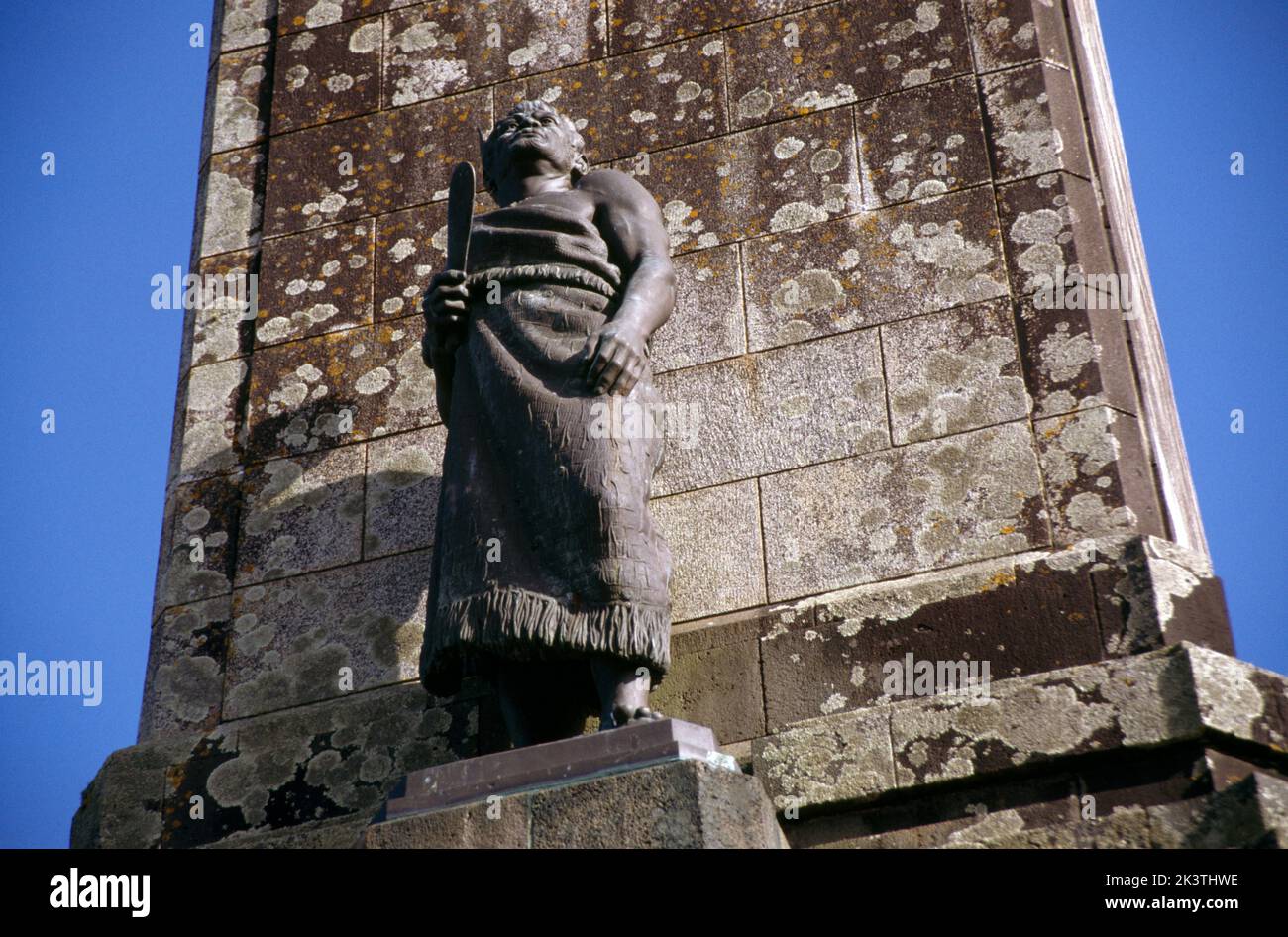 New Zealand One Tree Hill maori Memorial Obelisk Stock Photo - Alamy