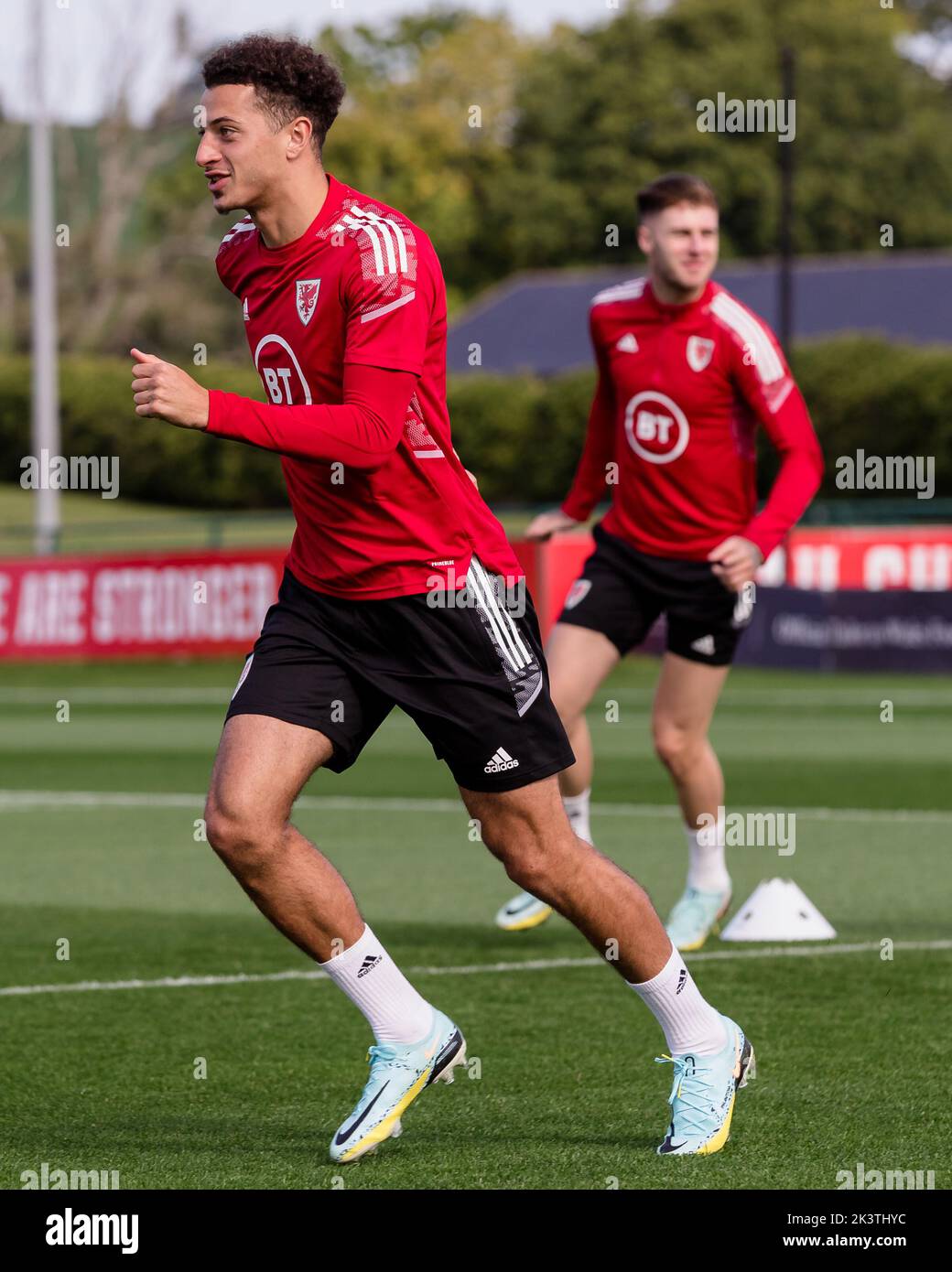 PONTYCLUN, WALES - 20 SEPTEMBER 2022: Wales' Ethan Ampadu during a ...