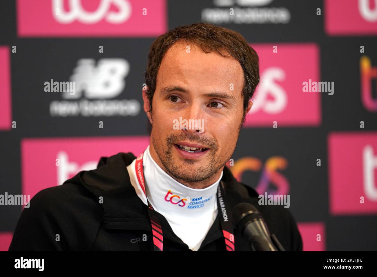 Marcel Hug during a press conference held at the De Vere Hotel, ahead ...