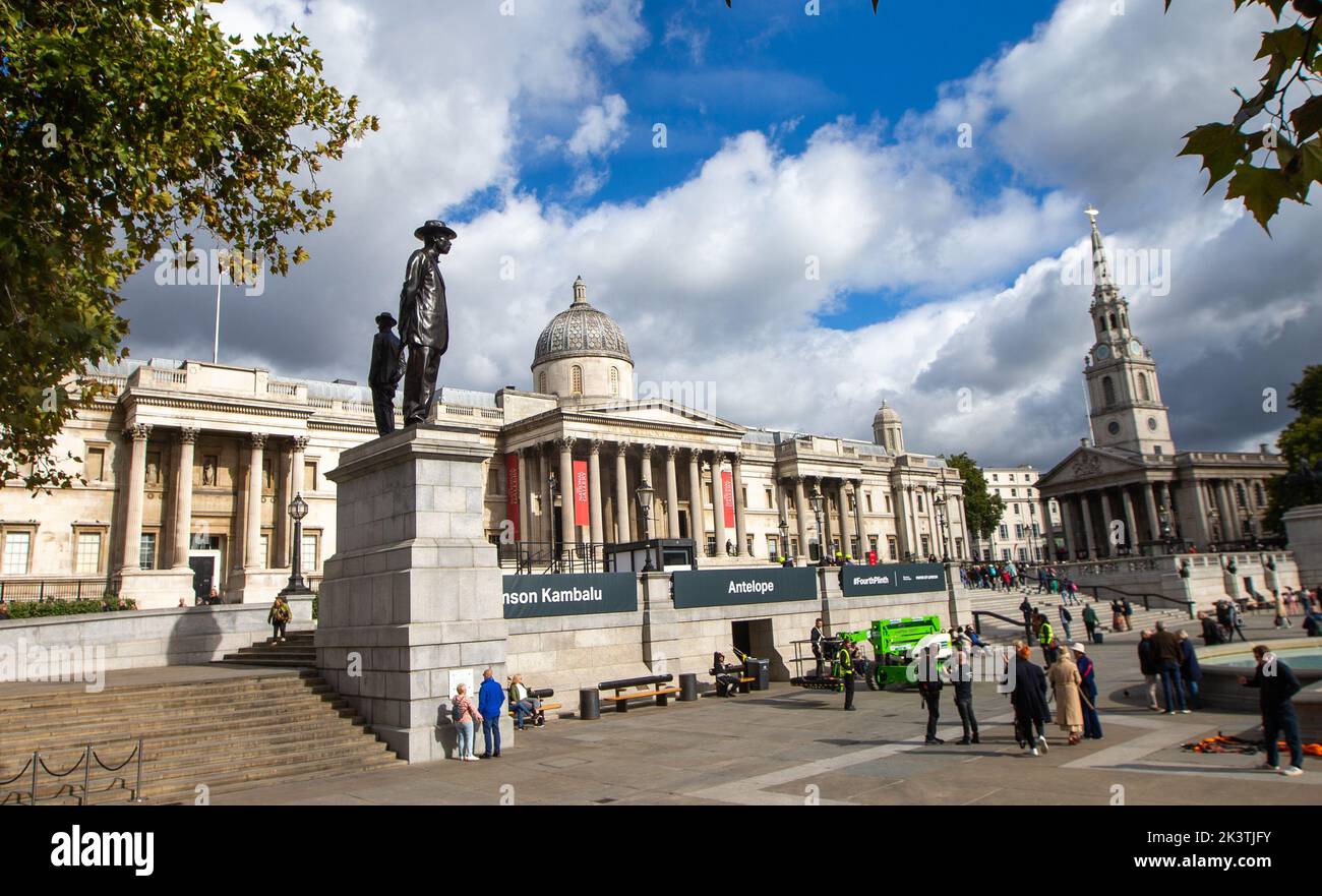 London, England, UK. 28th Sep, 2022. A new sculpture called Antelope by ...