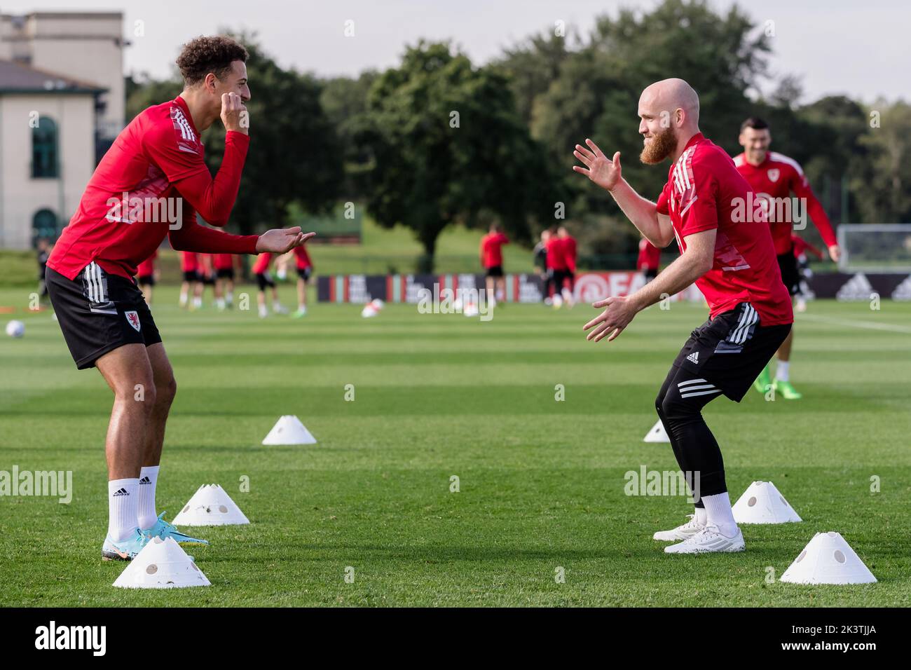 PONTYCLUN, WALES - 20 SEPTEMBER 2022: Wales' Ethan Ampadu and Wales ...