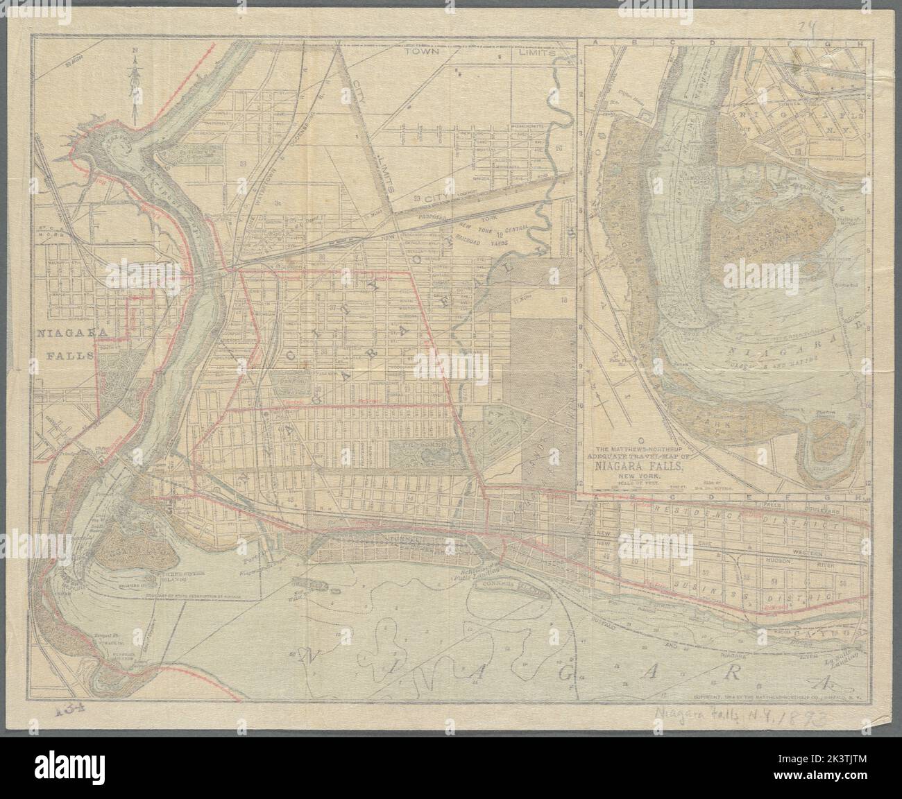 City of Niagara Falls Map of Niagara Falls Niagara Falls Cartographic ...