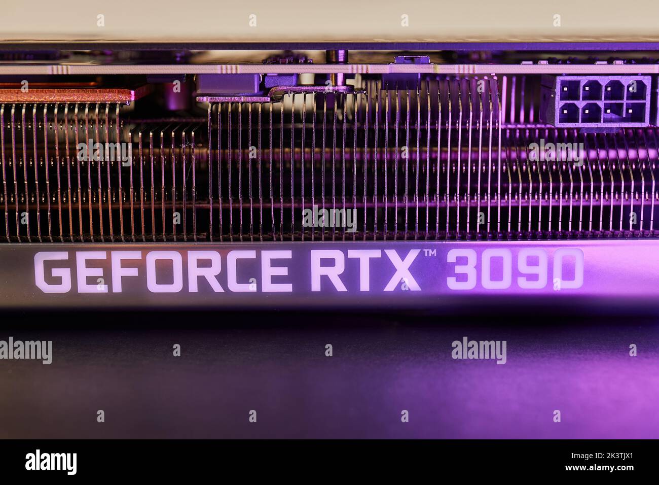 EVGA Geforce RTX 3090 Nvidia GPU display Stock Photo - Alamy