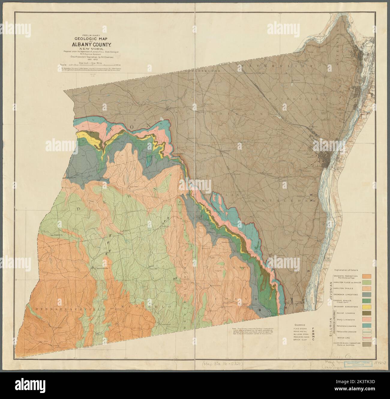 Preliminary geologic map of Albany County, New York Cartographic. Maps ...