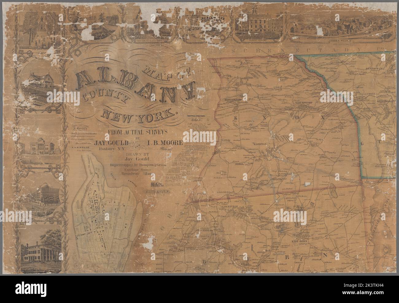 Map of Albany County, New York: from actual surveys Cartographic. Maps ...
