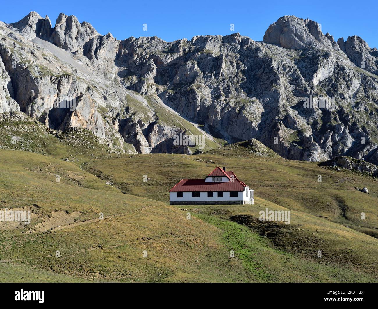 The private lodge of the Chalet Real nestling under the spires of La ...