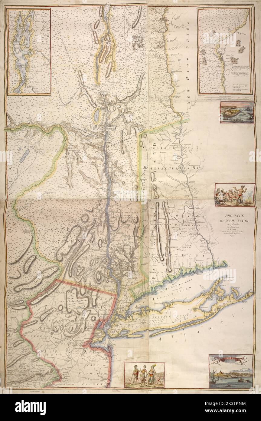 Province de New-York : en 4 feuilles Cartographic. Maps. 1777. Lionel ...