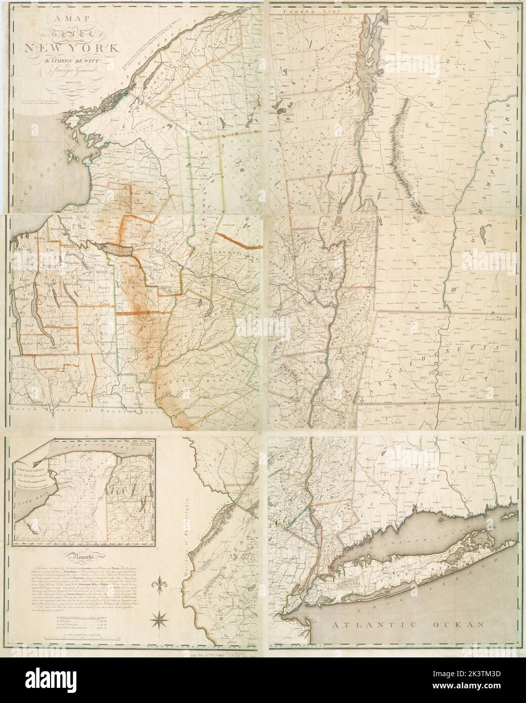 Map of the state of New York Cartographic. Maps. 1802. Lionel Pincus ...
