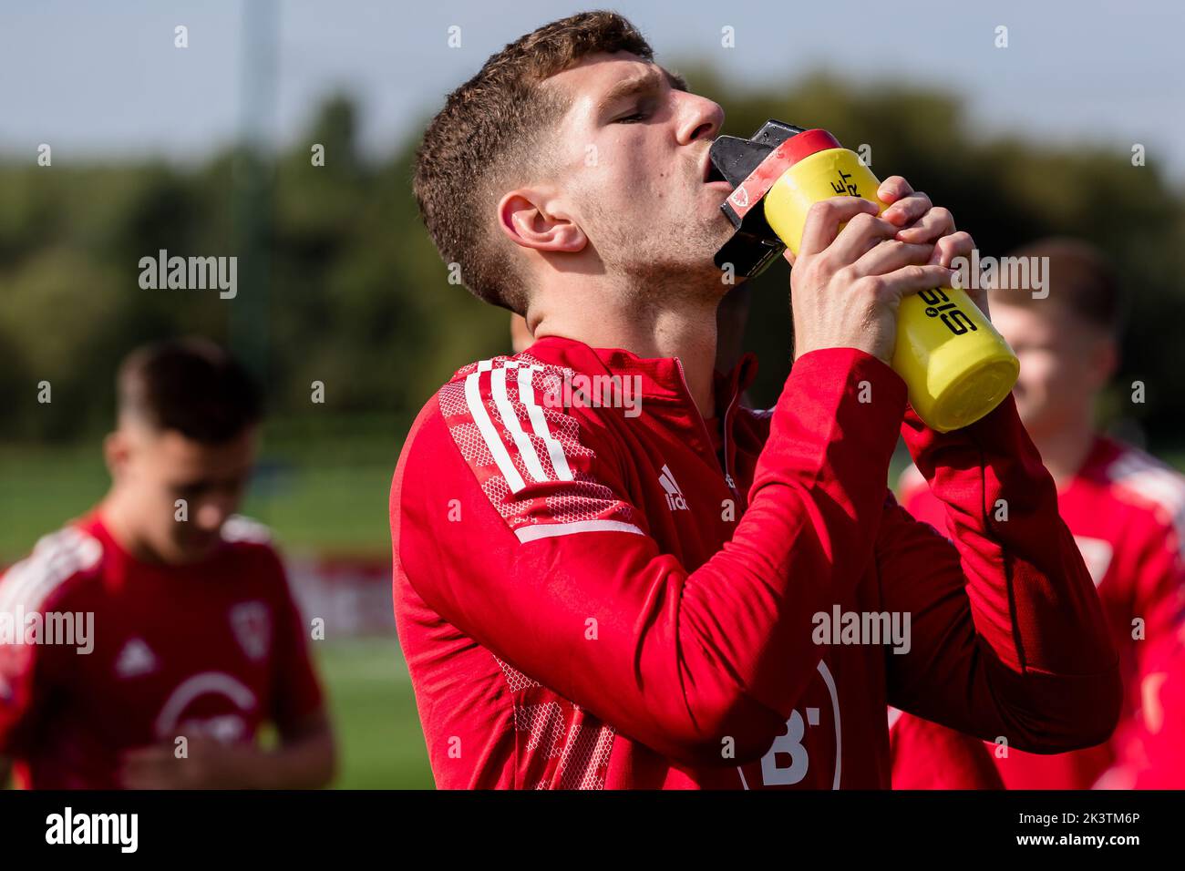 PONTYCLUN, WALES - 20 SEPTEMBER 2022: Wales' Chris Mepham during a ...