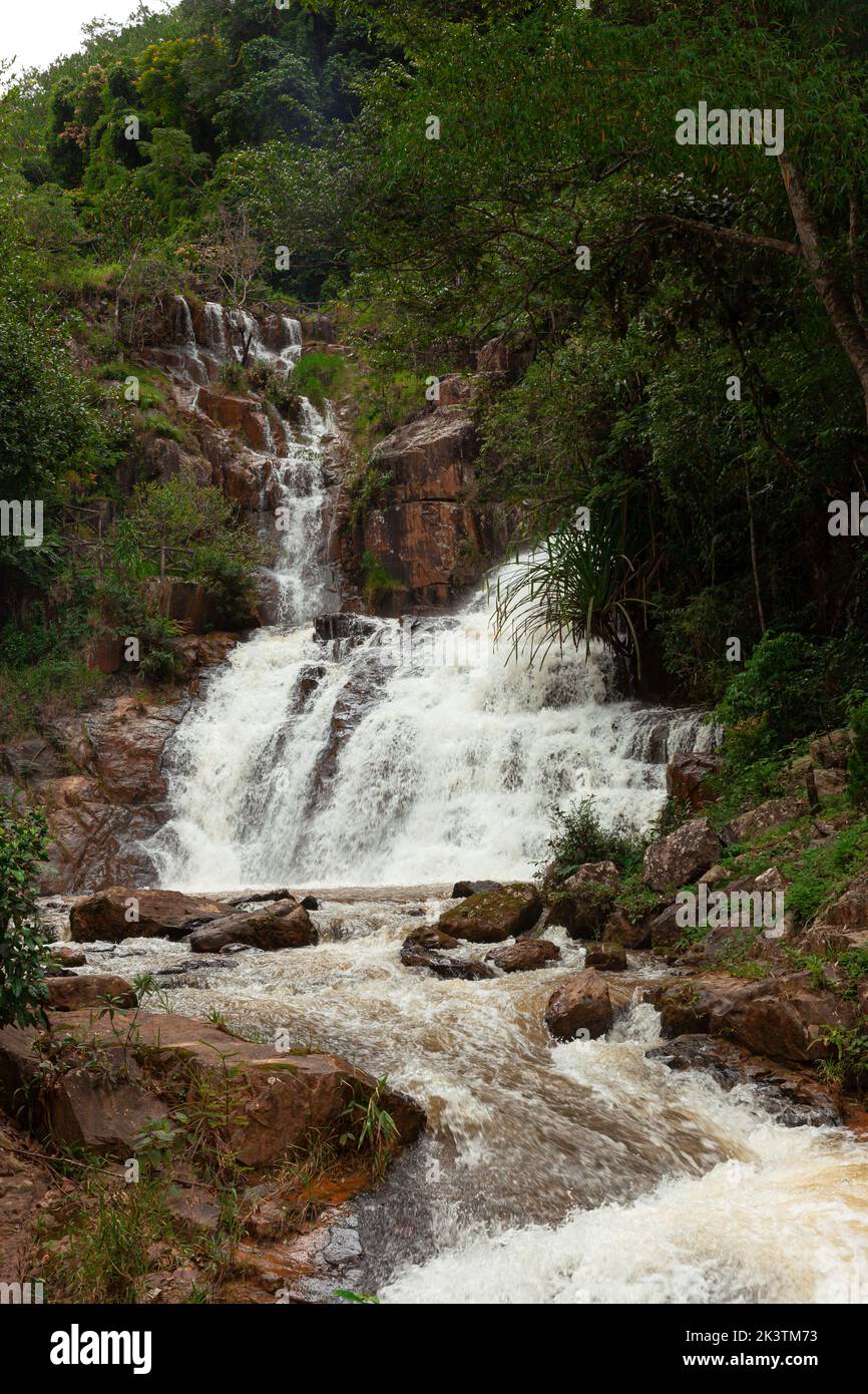 The peaceful beauty of Datanla Waterfall in Da Lat Vietnam Stock Photo ...