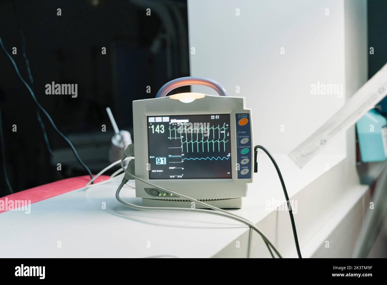 Controllers parameters medical device in clinic Stock Photo - Alamy