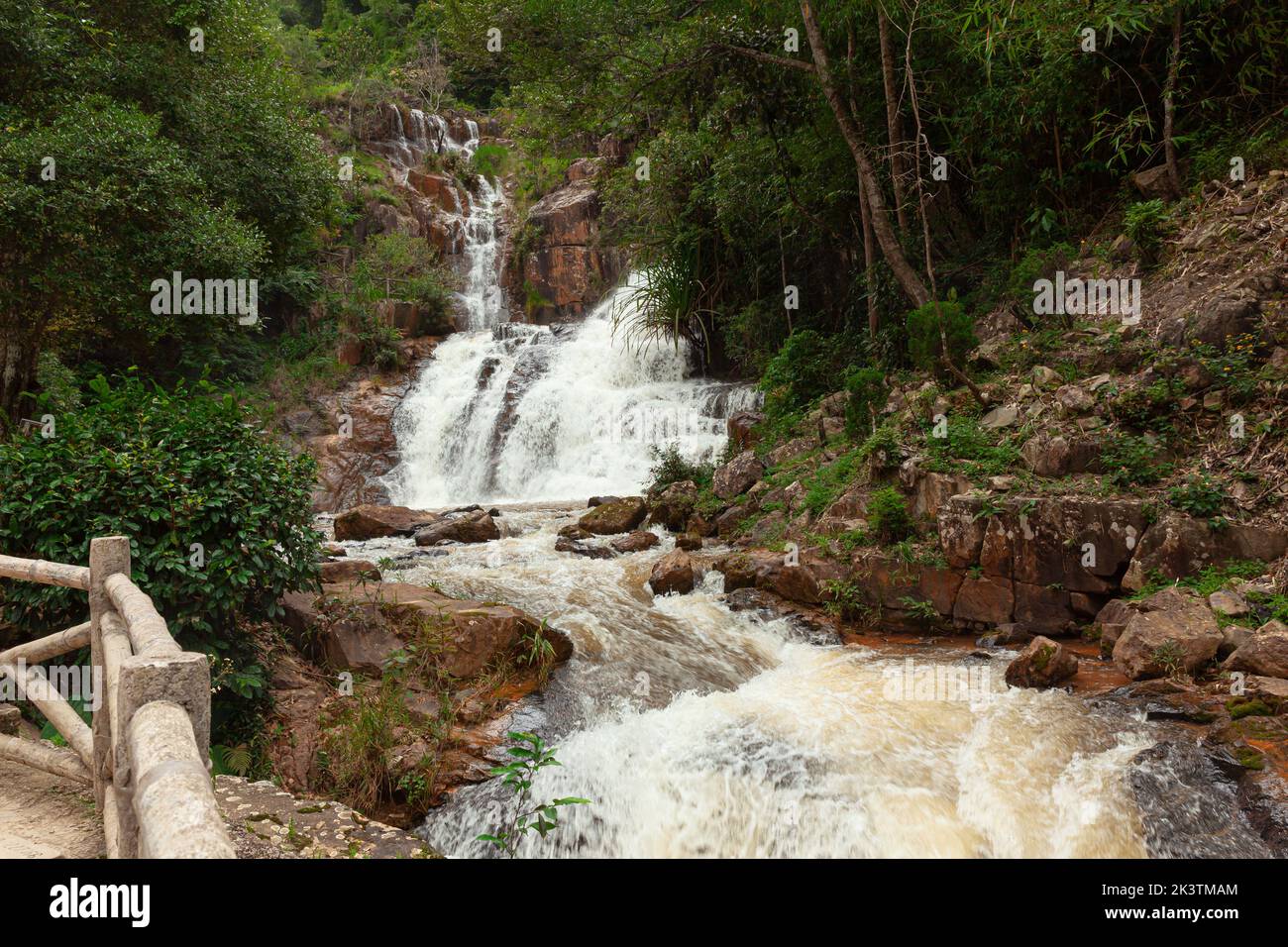 The peaceful beauty of Datanla Waterfall in Da Lat Vietnam Stock Photo ...
