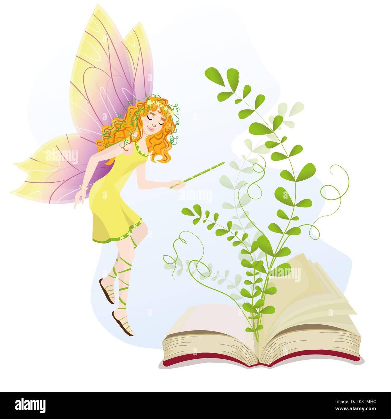 Cute Little Princess Kids Reading Fairy Tale Books Library Poster ...