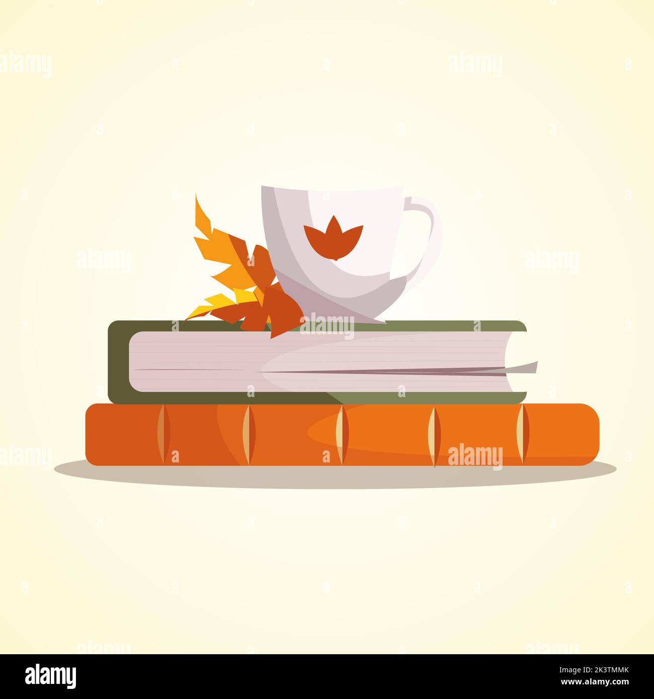 isometric vector illustration of stack of colorful books, an open book ...