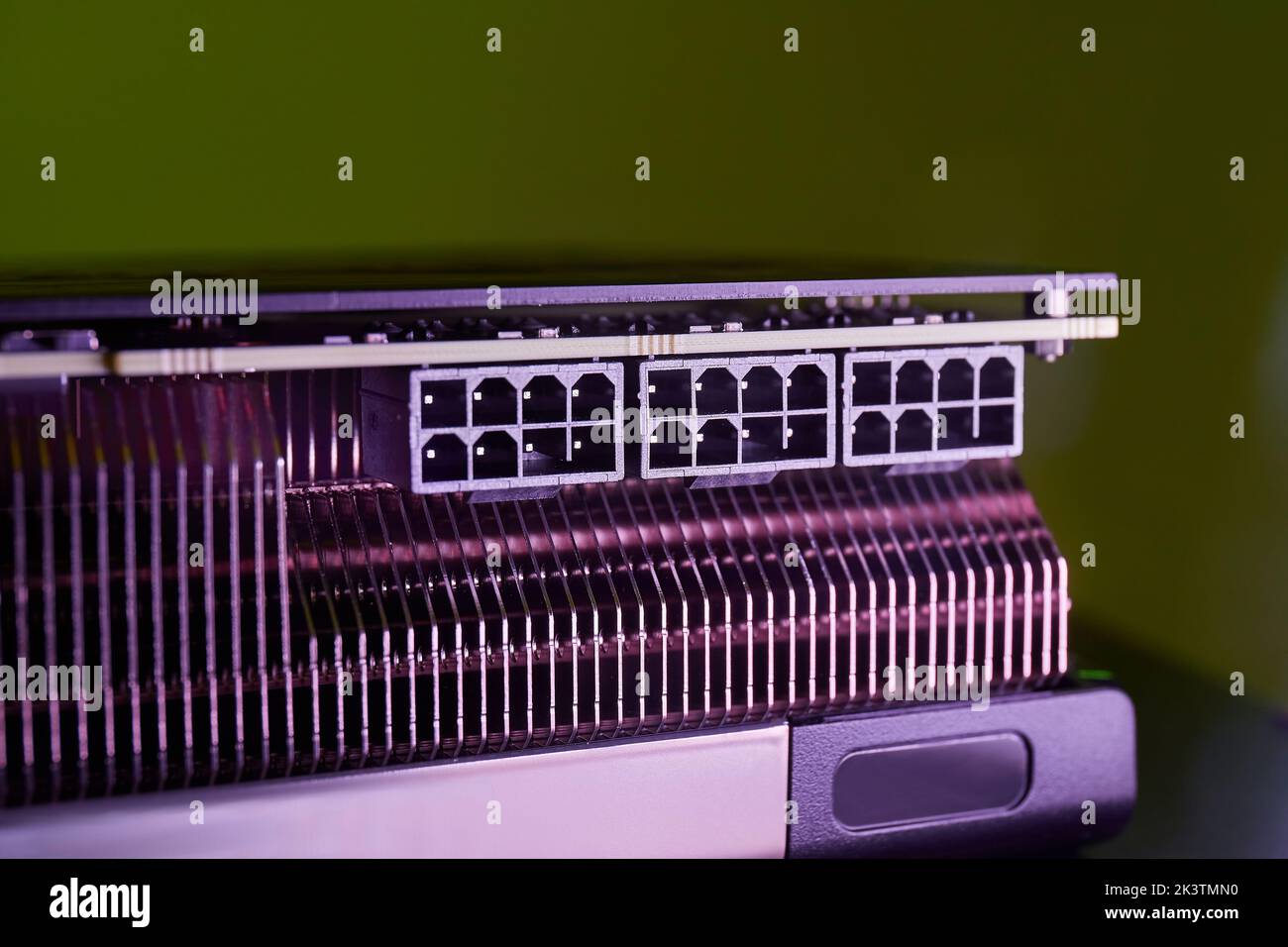 Grapgics card with many 8-pin power connectors Stock Photo - Alamy