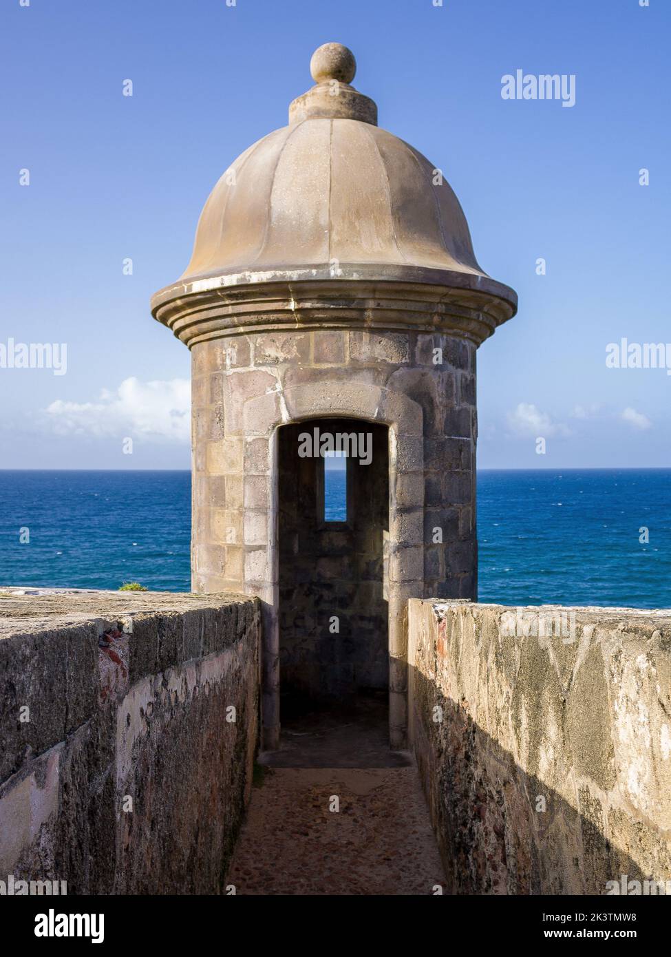 A vertical shot of Garita del Diablo in Puerto Rico Stock Photo - Alamy