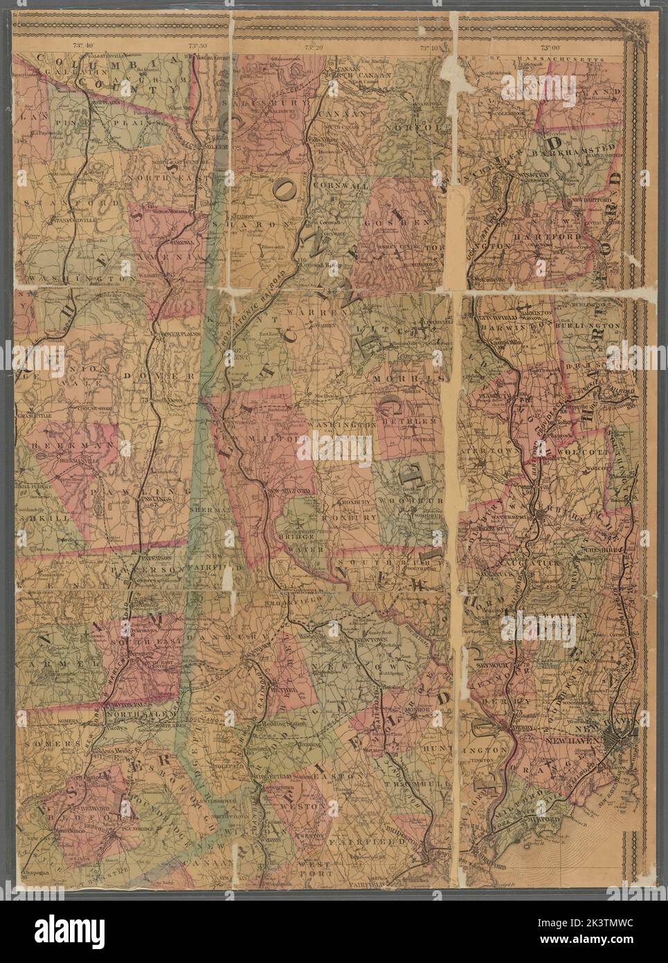 12,000 Square Miles around New York City Cartographic. Maps. 1866 ...
