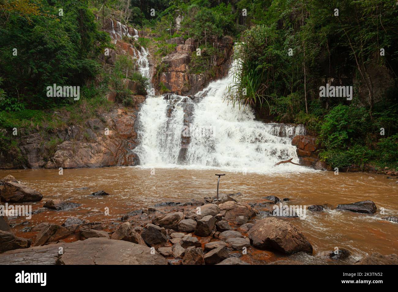 The peaceful beauty of Datanla Waterfall in Da Lat Vietnam Stock Photo ...
