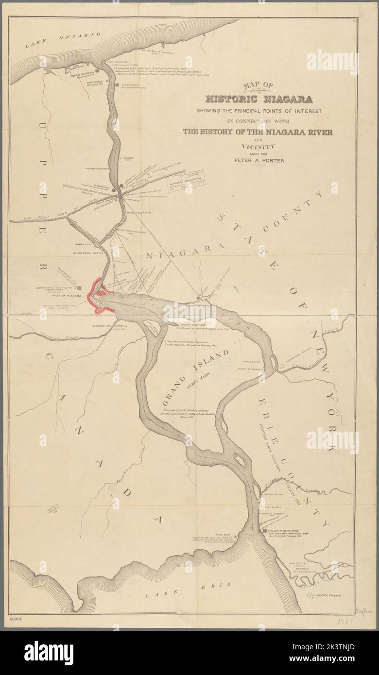 Map of historic Niagara: showing the principal points of interest in ...