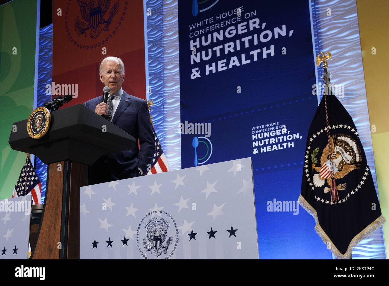 President Joe Biden delivers remarks at the White House Conference on ...